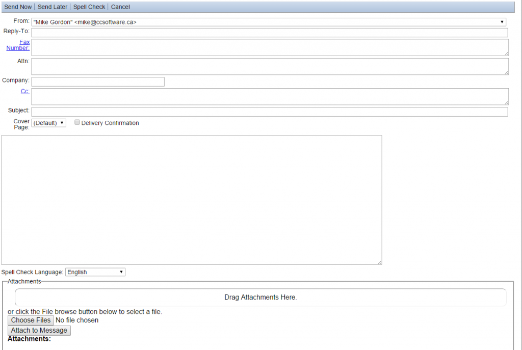 How To Compose and Send a Fax From MDaemon's Web Mail (WorldClient) | CC Software